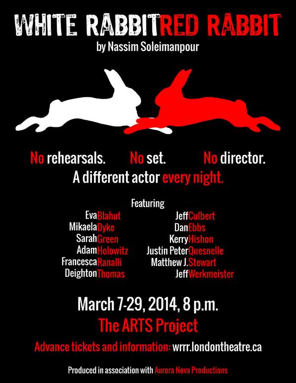 Introducing… White Rabbit, Red Rabbit! – Kerry Hishon